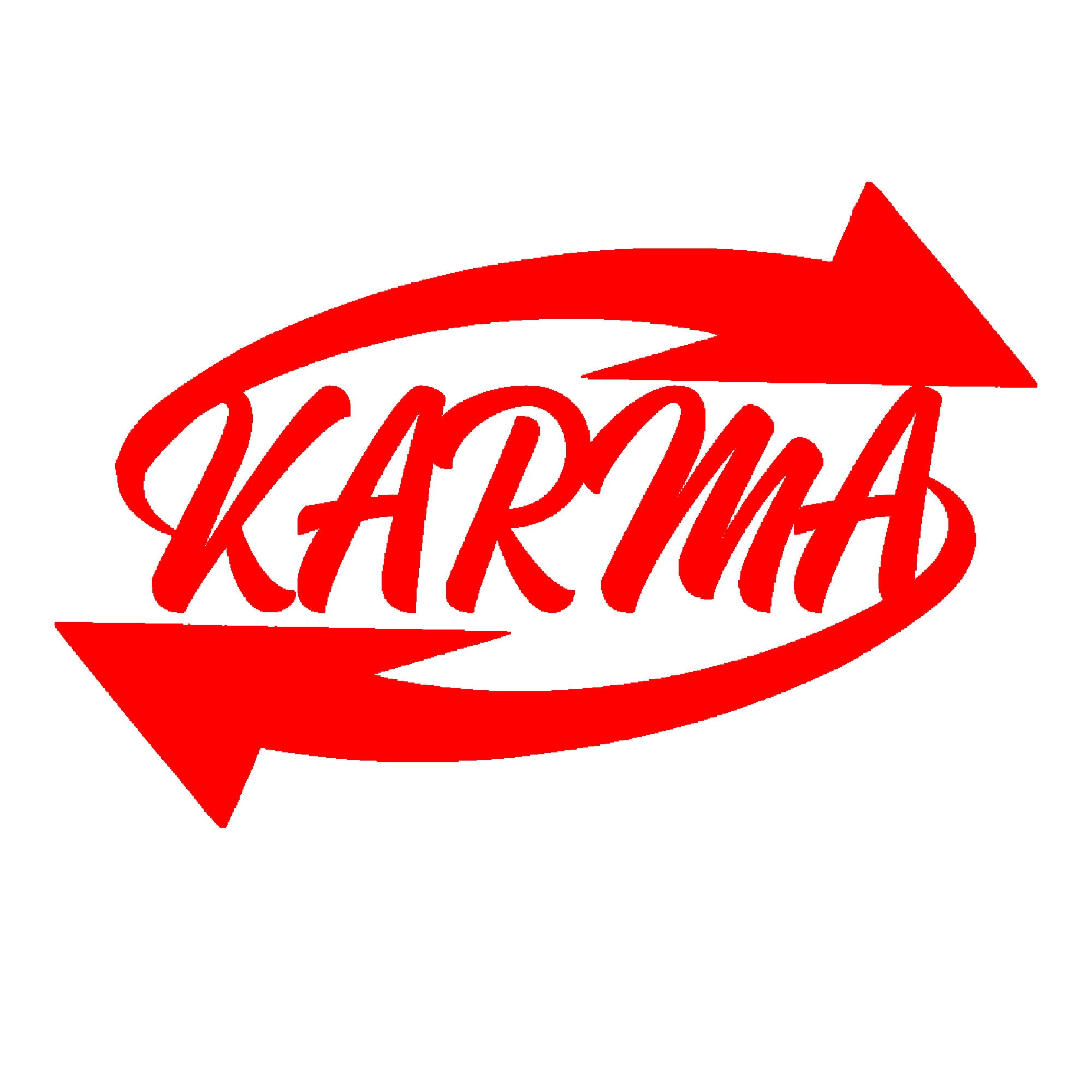 Karma Vinyl Decal Sticker Free Delivery - Etsy