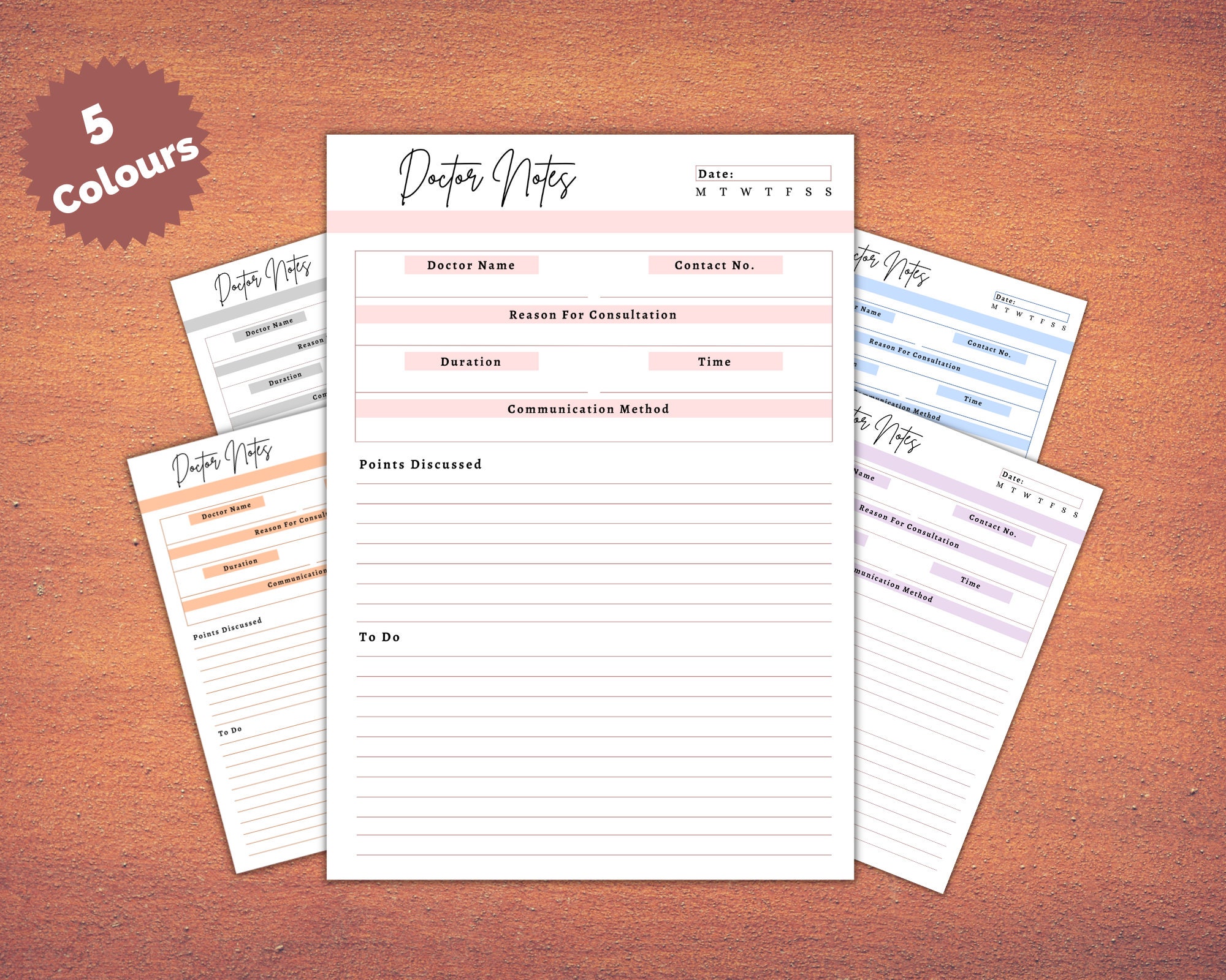 Doctor Notes Template Medical Template Doctor Notes School - Etsy
