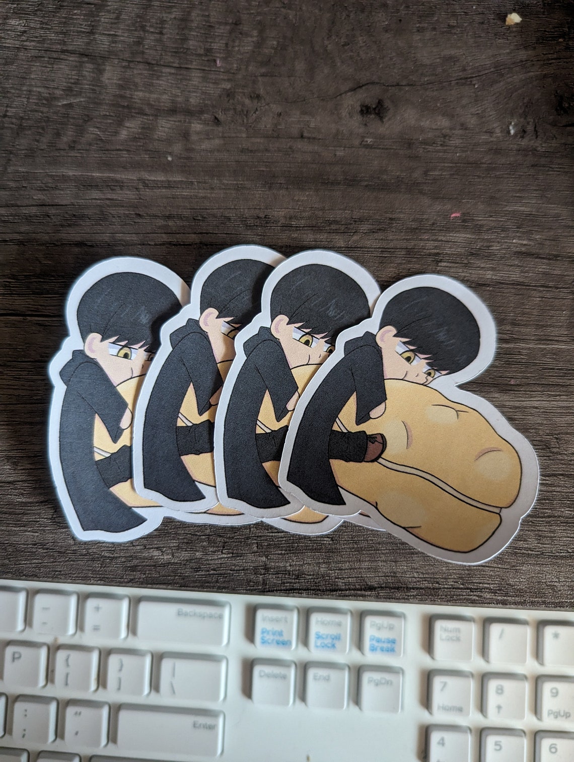 Chibi Mash Burndead and Cream Puff Paper Sticker Mashle Magic and ...