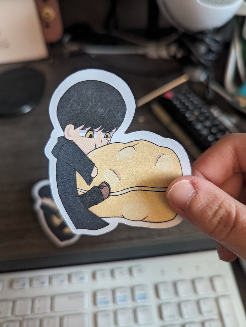 Chibi Mash Burndead and Cream Puff Paper Sticker Mashle Magic and ...