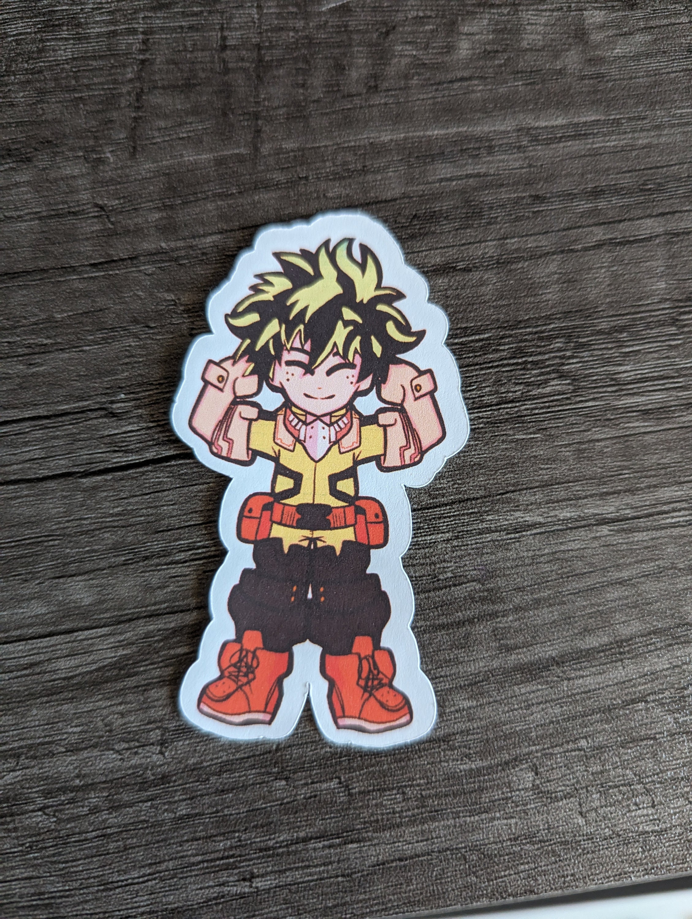 Izuku Midoriya Deku Paper Stickers My Hero Academia Anime Fan Art Manga ...