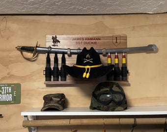 Personalized Display for Stetson. Cavalry Hat and Spurs Plaque. Cowboy ...