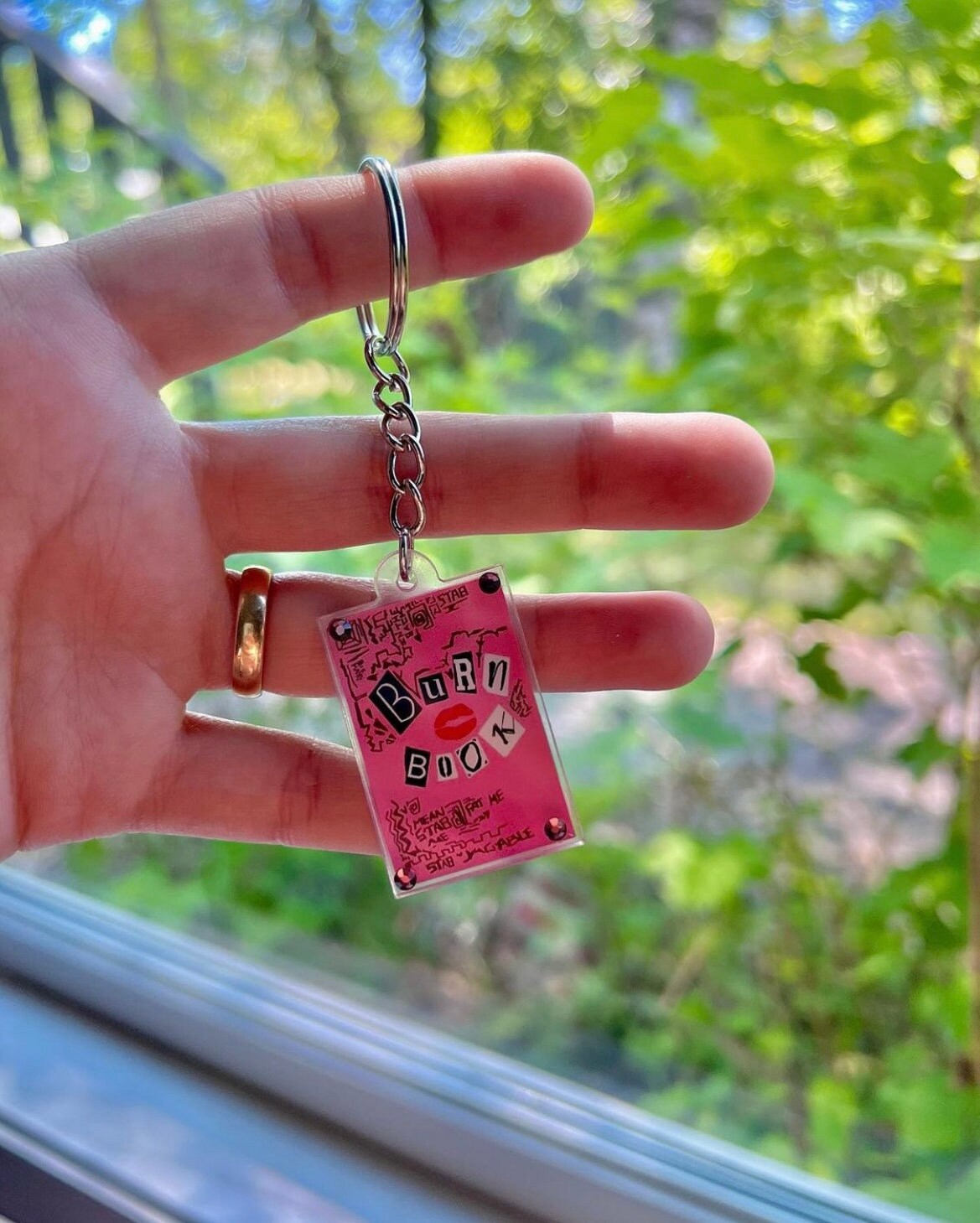 Burn Book Keychain - Etsy