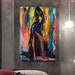 Abstract Painting of a Glamorous Woman #1 - Canvas Art - Ready to Hang ...