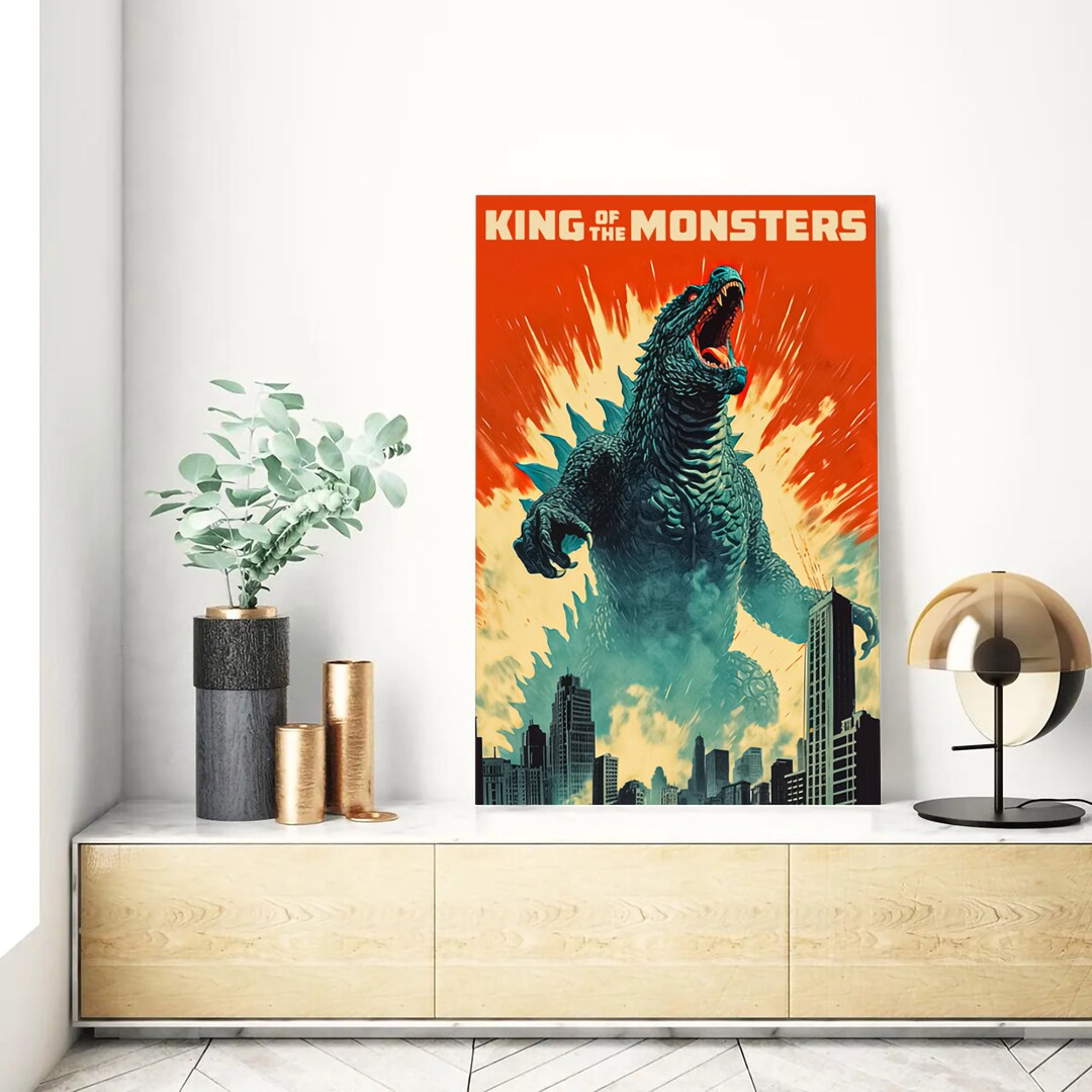 King of the Monsters - Canvas Art - Ready to Hang - Etsy