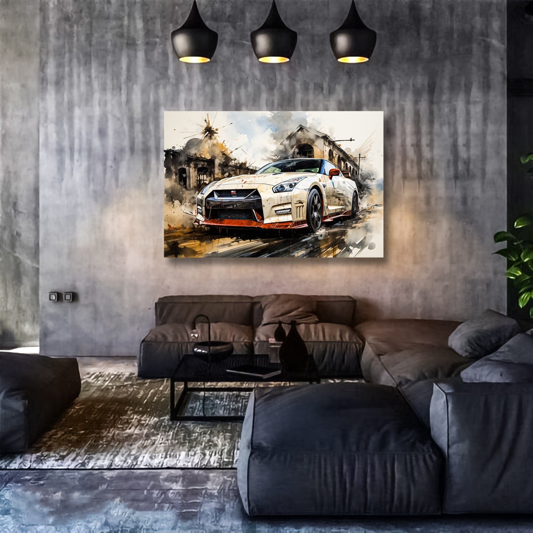 Nissan GTR R35 - Canvas Art - Ready to Hang - Etsy