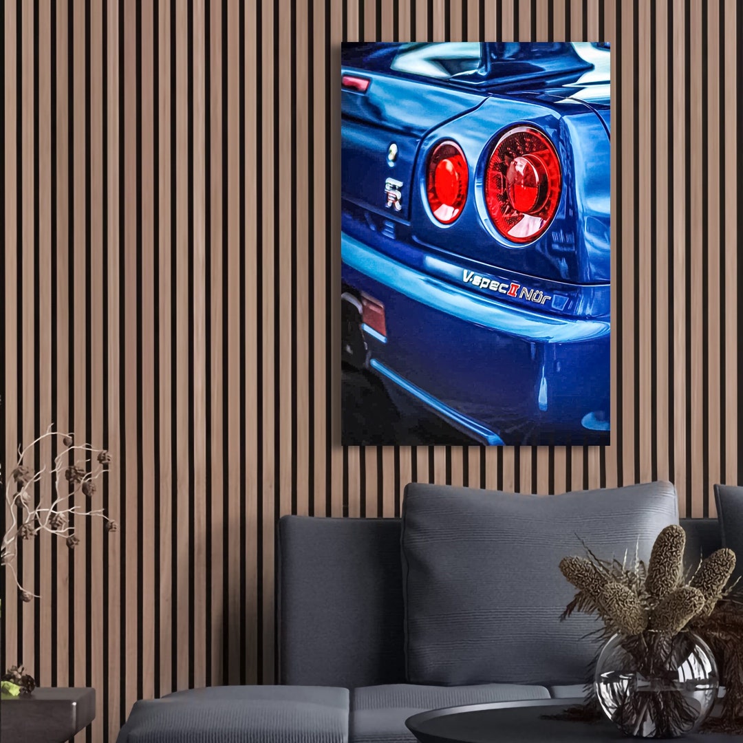 Skyline GTR R34 Tail Light - Canvas Art - Ready to Hang - Etsy