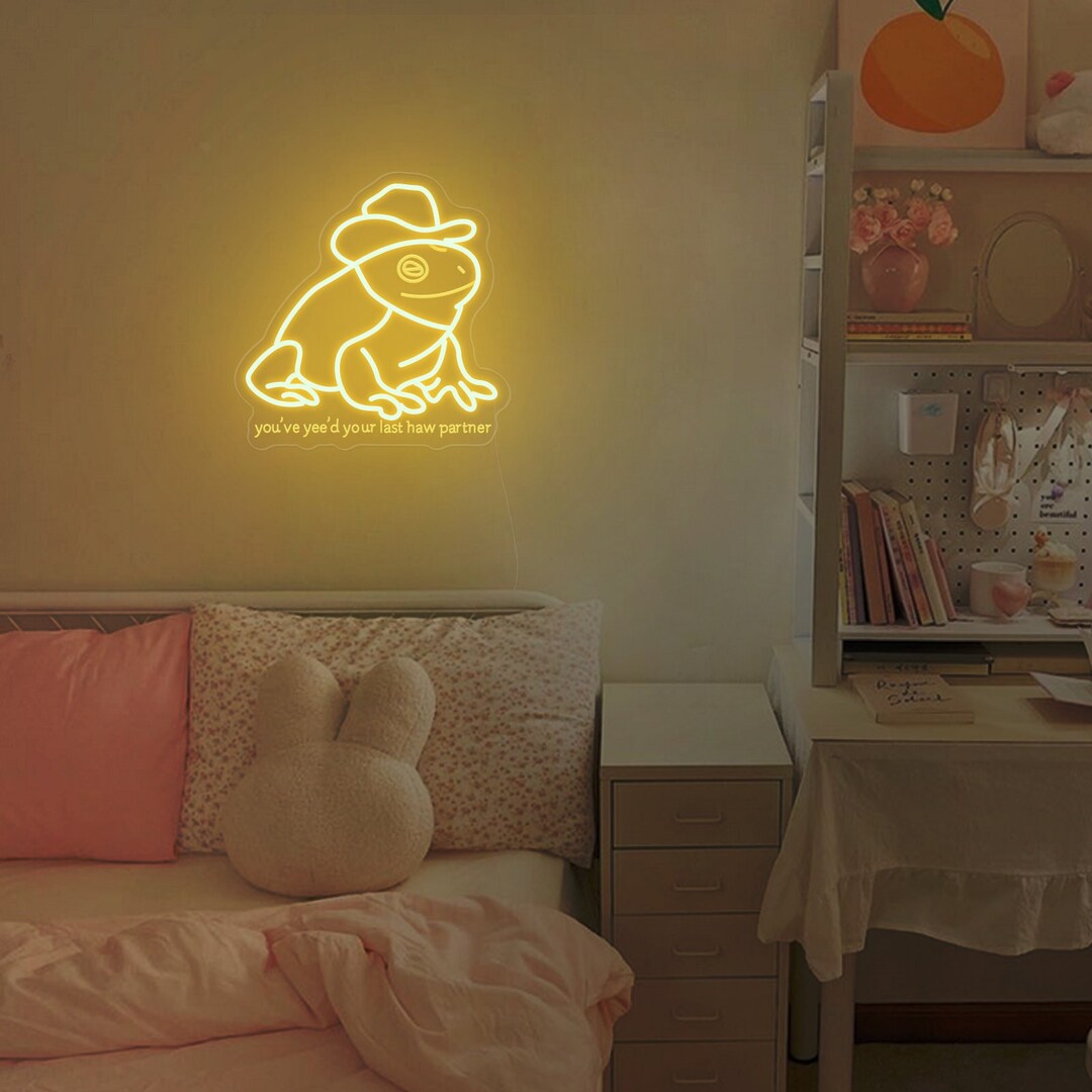 You've Yee'd Your Last Haw Partner Neon Sign Cowboy Frog Neon Sign ...