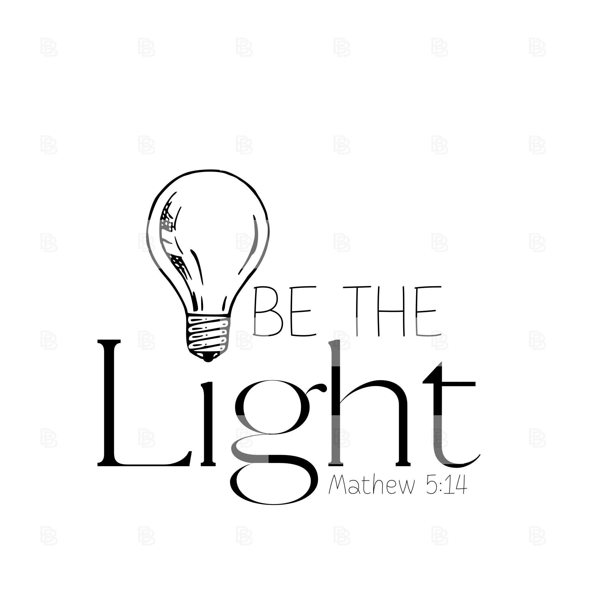Be the Light for Sublimation, DTF, Clipart and More - Etsy