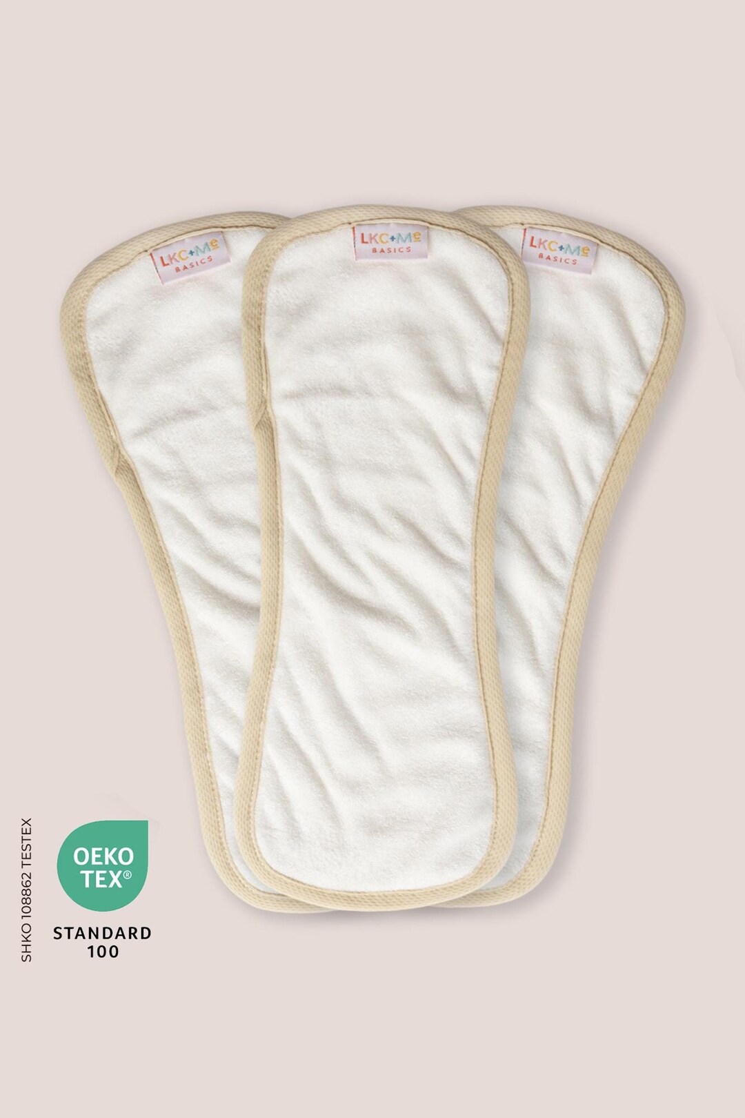 Curved Bamboo Terry Cloth Diaper Insert Natural Fiber Diaper Insert for ...