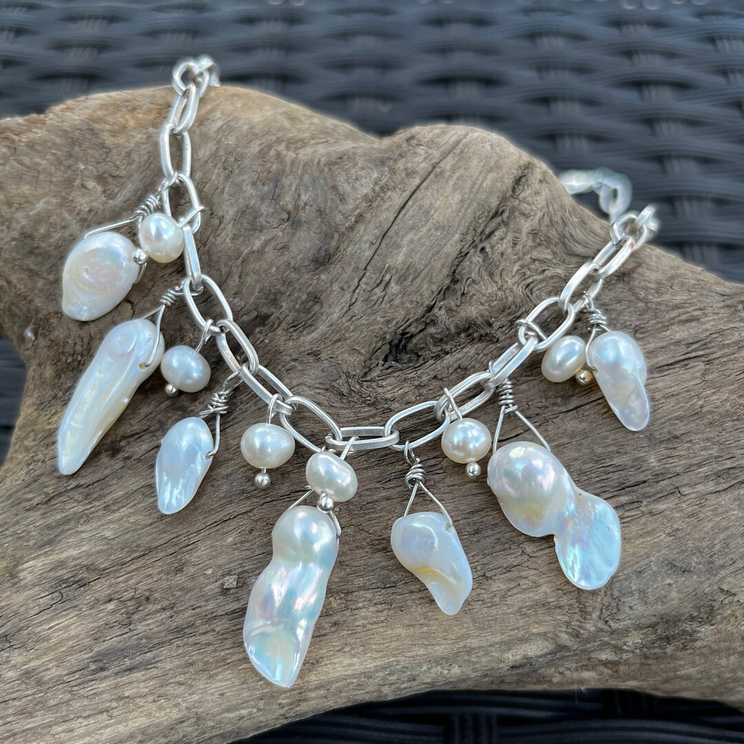 16-inch Pearl Necklace Bride Necklace Bridesmaid Necklace - Etsy