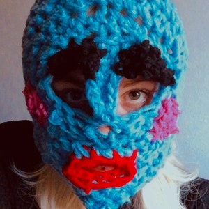 Weird Crochet Balaclava wearable Art - Etsy