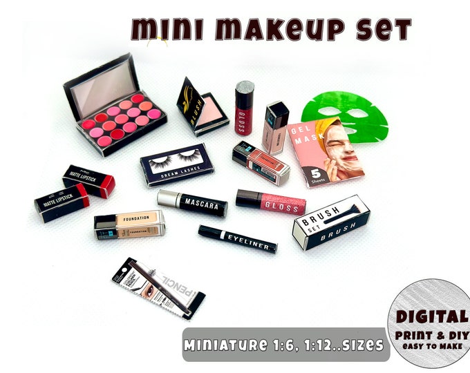 1:12 Scale Dollhouse Miniature Make-up Set - Etsy