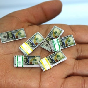 Mini Money US Dollars Bills Play Money Template (1:6/ 12..), Instant ...