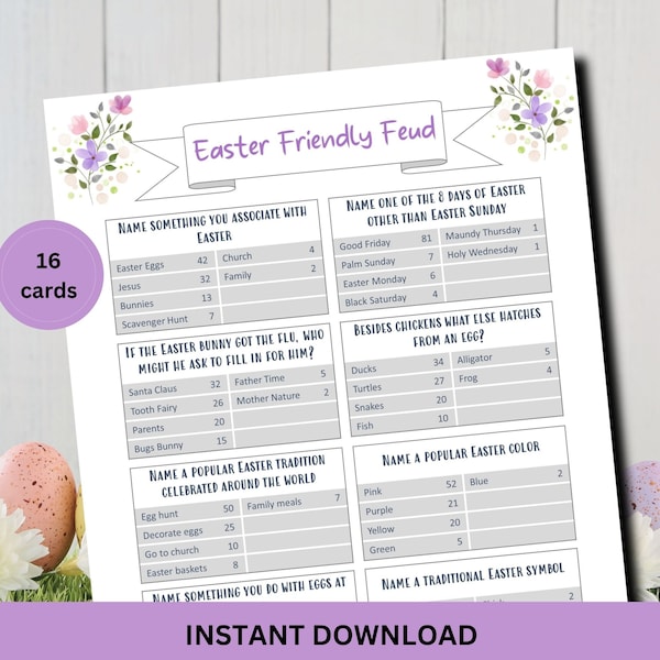 Easter Family Feud - Etsy