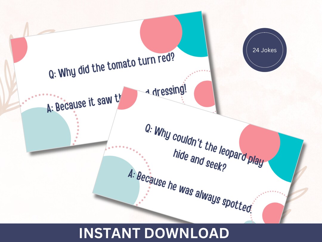 24 Printable Jokes, Kid-friendly Lunch Box Jokes: Brighten Your Child's ...