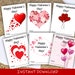 Printable Valentine's Day Cards, Classroom Valentine's Day Cards for ...