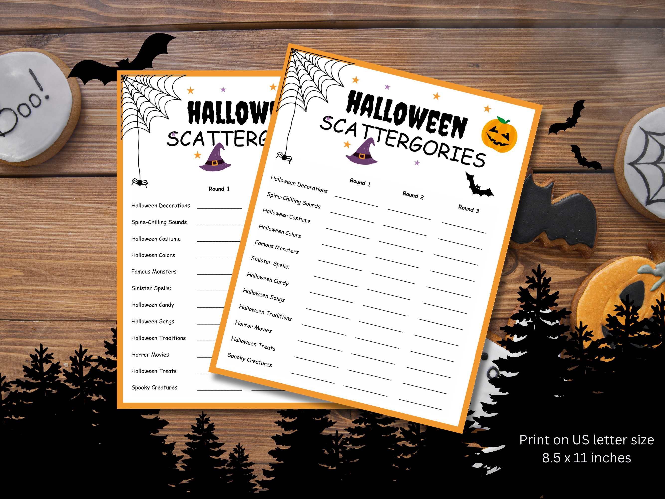 Spooky Scattergories Game: Halloween Edition Halloween Scattergories ...