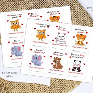 Printable Valentine's Day Cards, Classroom Valentine's Day Cards for ...