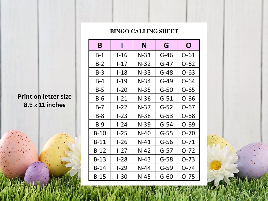 50 Easter Bingo Cards | Easter Party Game | Fun Easter Game | Easter ...