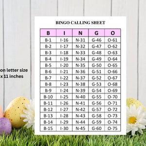 50 Easter Bingo Cards | Easter Party Game | Fun Easter Game | Easter ...
