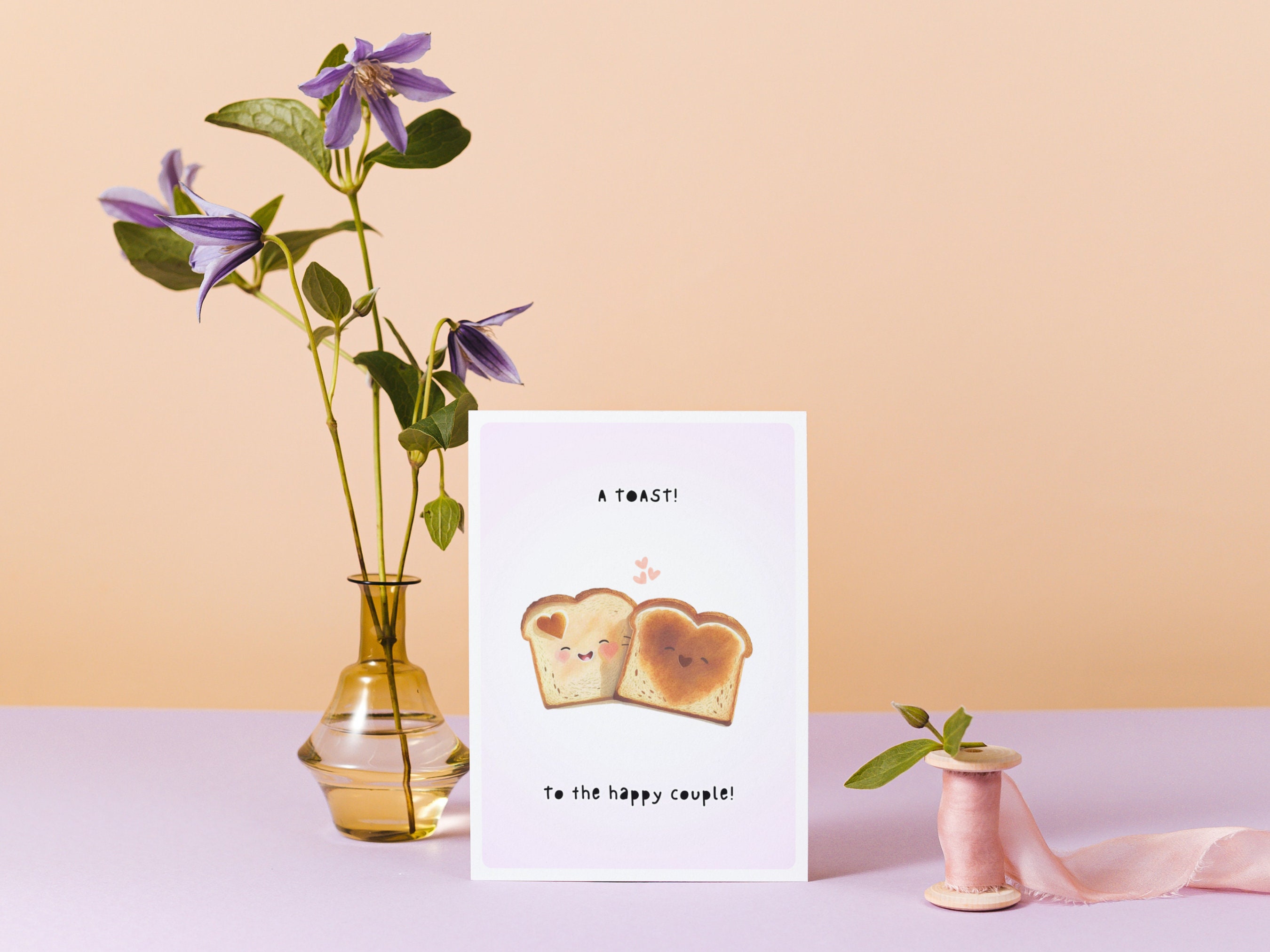 Wedding Card Toast to the Happy Couple Wishes for Bride Groom Perfect ...