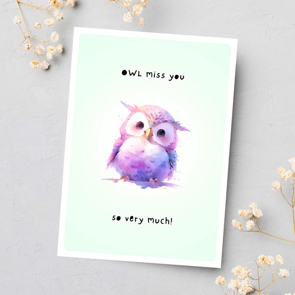 Owl Miss You - Etsy