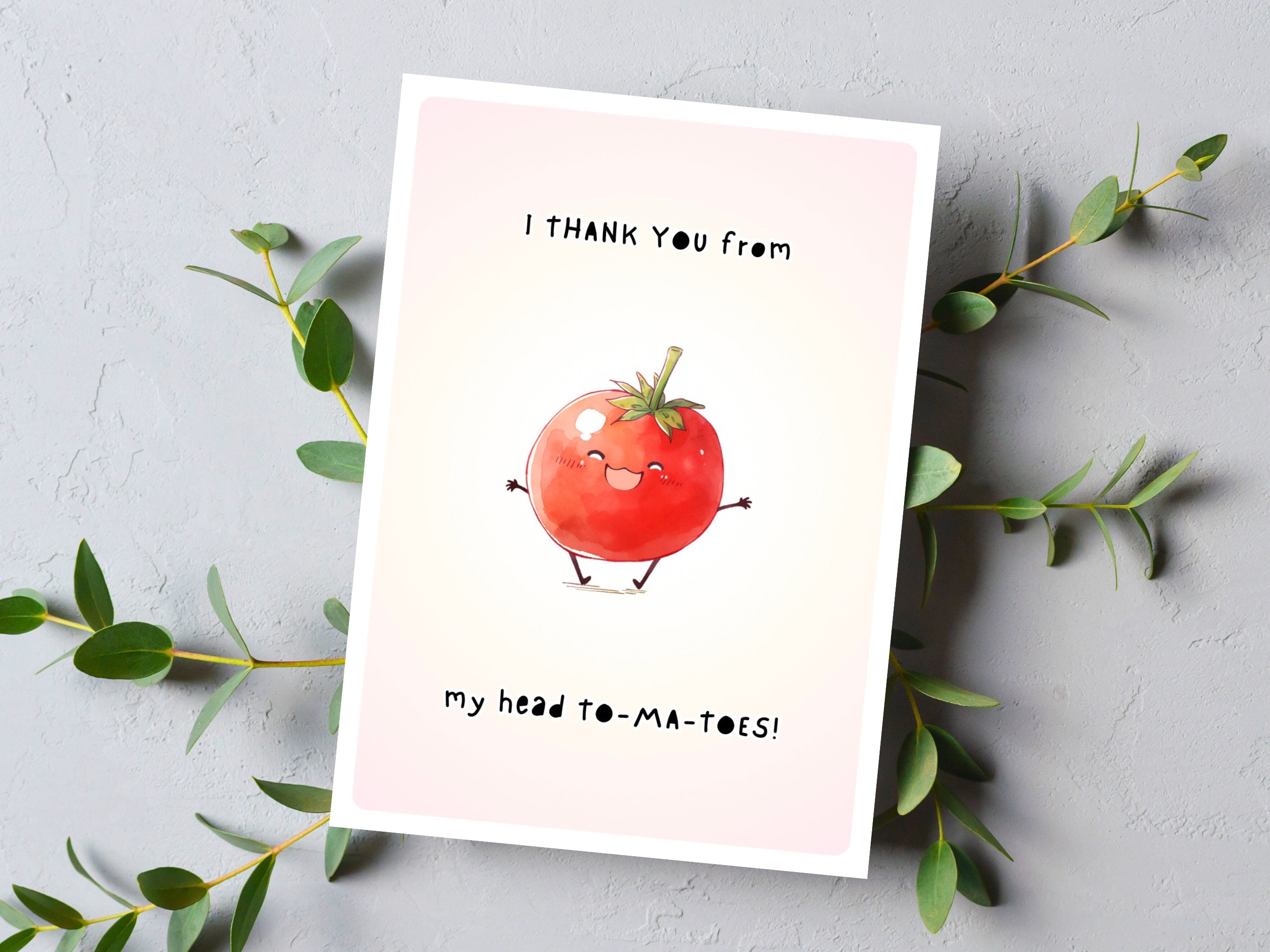 Thank You Card Unique Tomato Funny Nurses Teachers Appreciation Gifts ...
