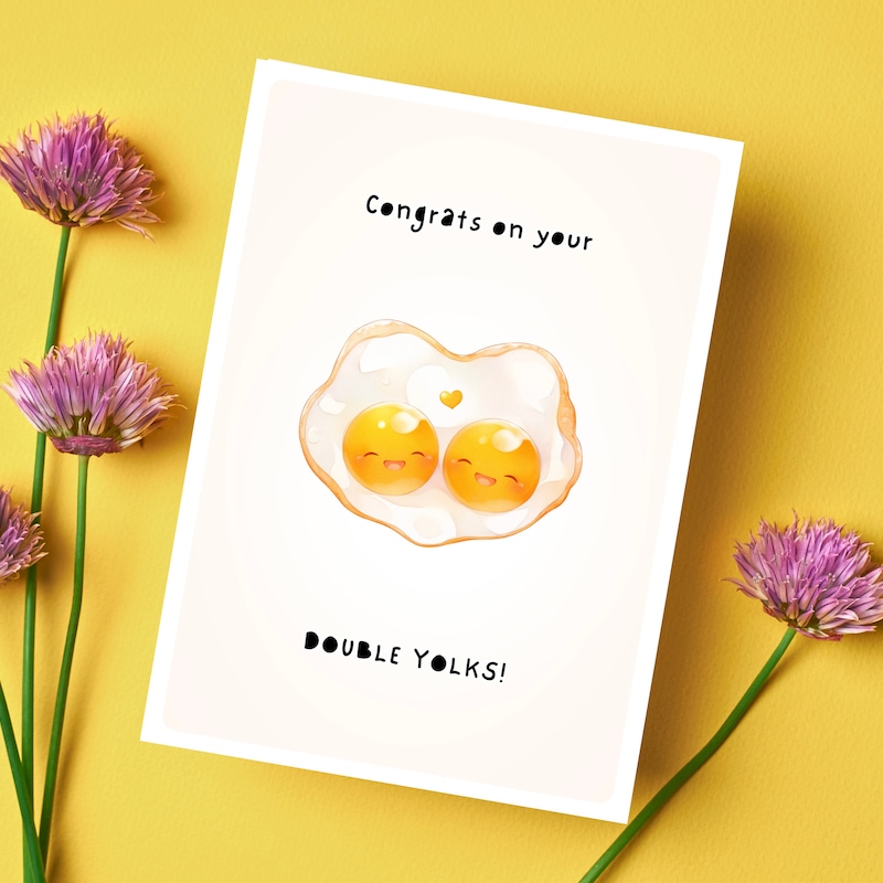 Card for Congrats Twins - Etsy