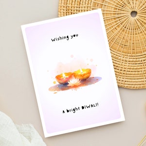 Diwali Greeting Card Wishing You a Bright Diwali Festival of Lights ...
