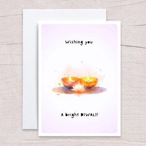Diwali Greeting Card Wishing You a Bright Diwali Festival of Lights ...