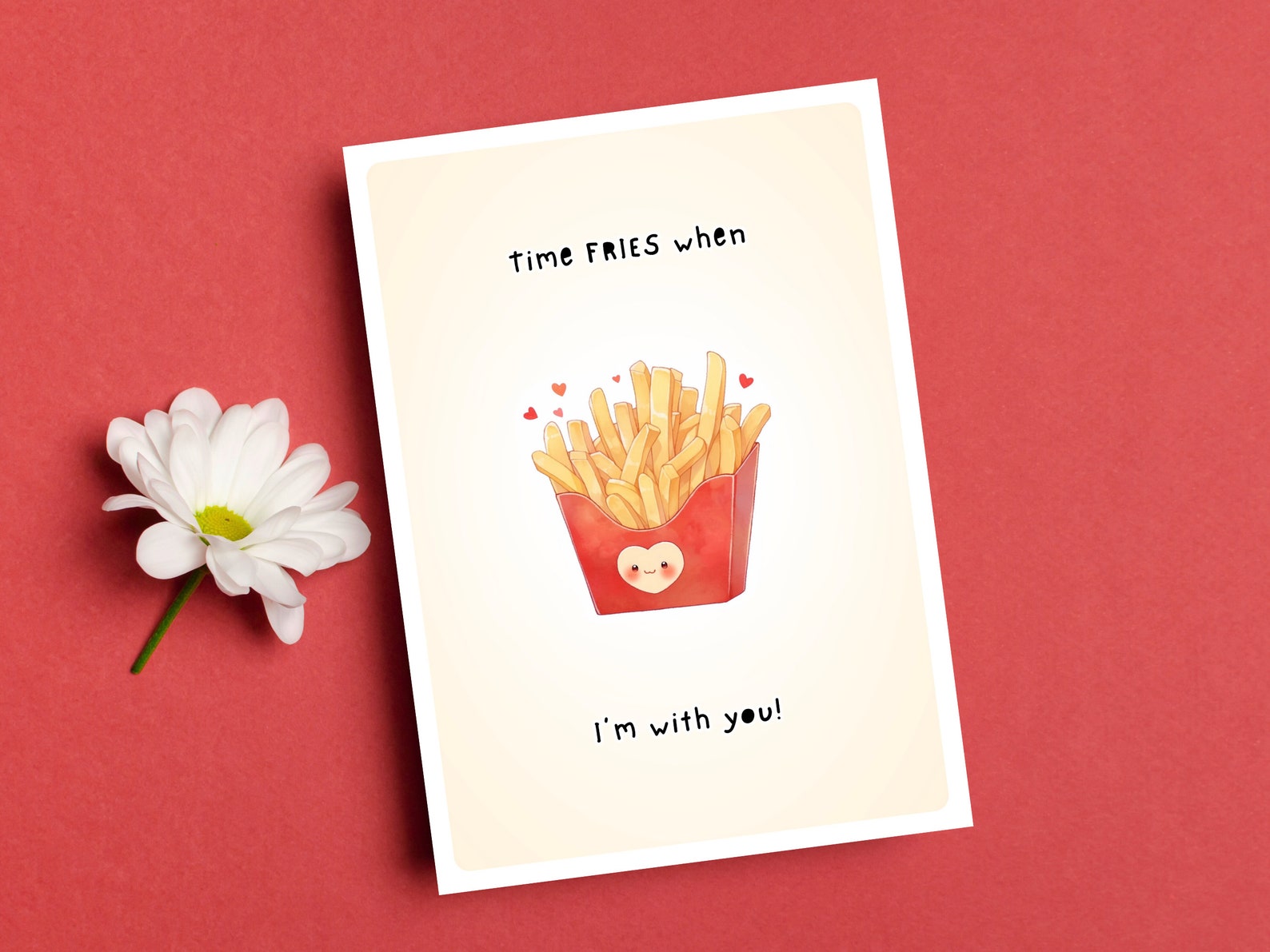 French Fries Card Anniversary Love Friendship Unique Husband Gift ...