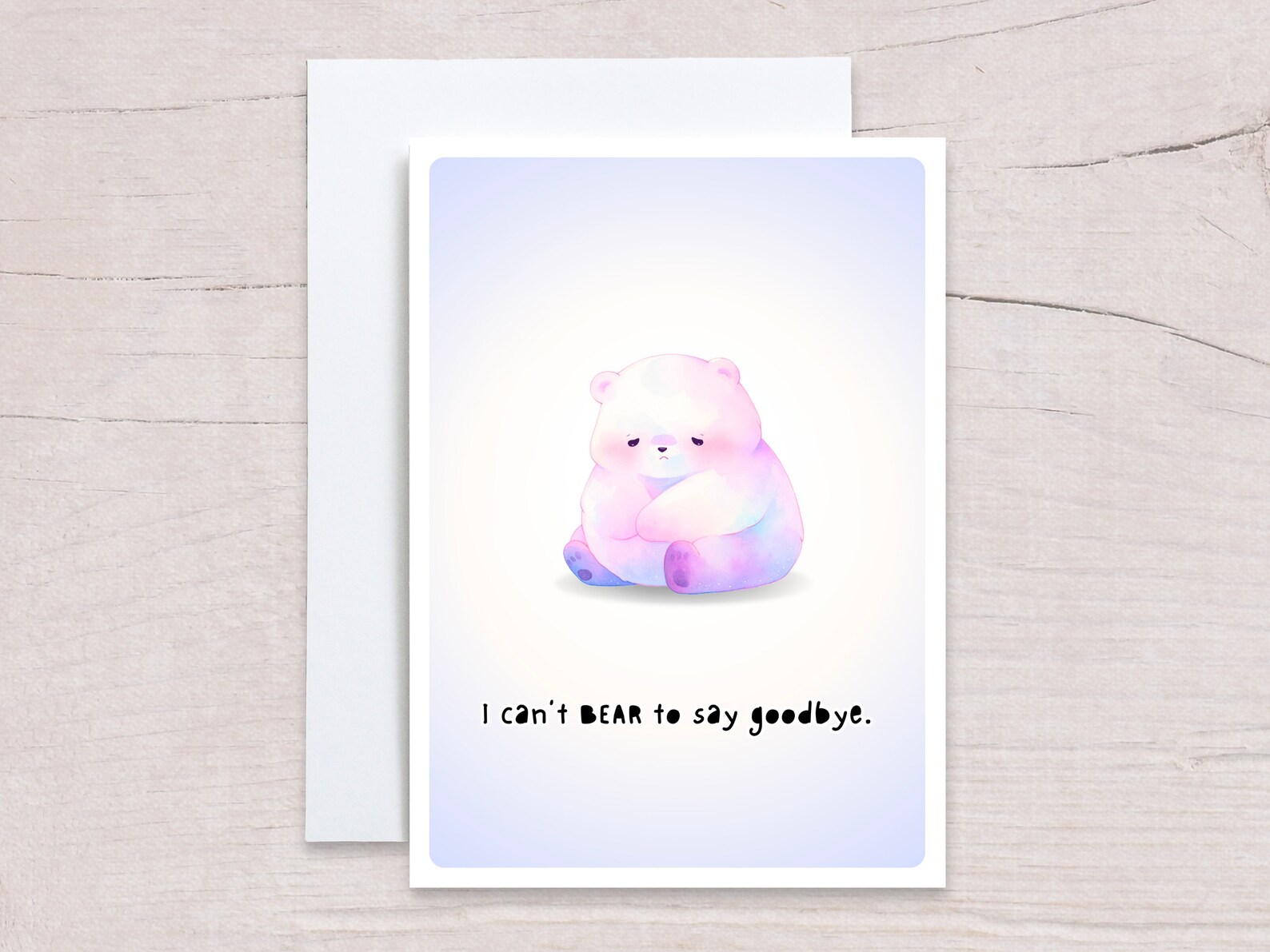 Farewell Card Cant Bear to Say Goodbye Going Away Gift Coworker Friend ...