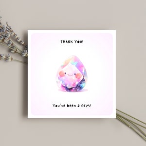 Mini Thank You Cards Box Set Unique Youre a Gem Stone Funny - Etsy