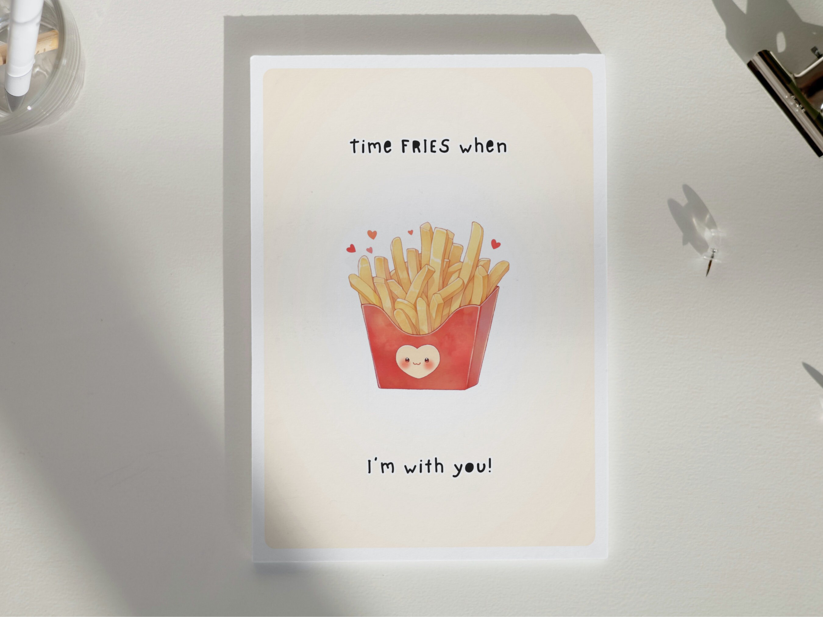 French Fries Card Anniversary Love Friendship Unique Husband Gift ...