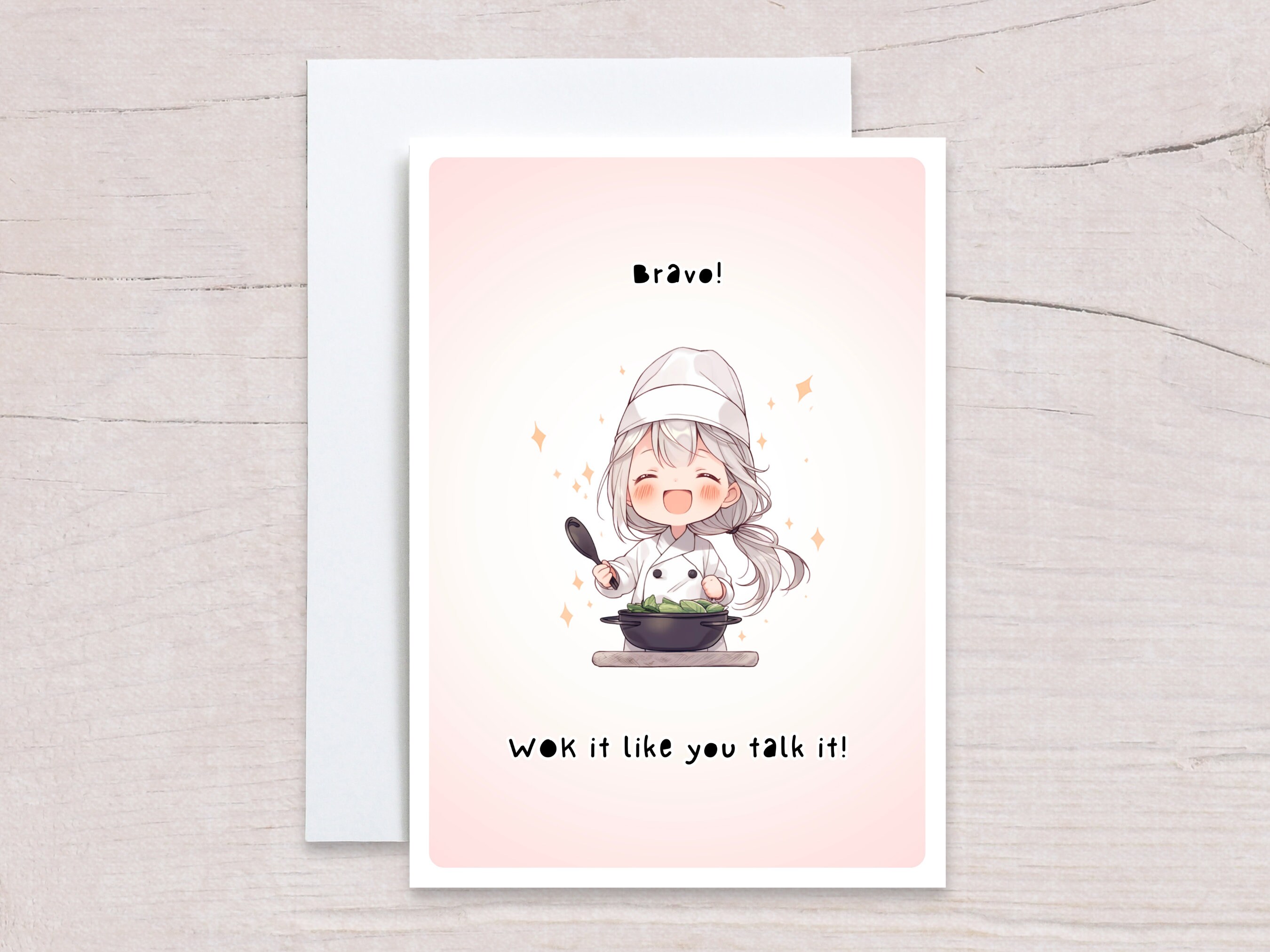 Congratulations Card Bravo Wok It Like You Talk It New Job Funny Well ...