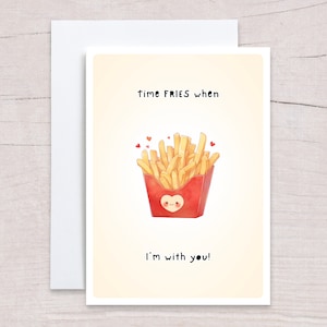 French Fries Card Anniversary Love Friendship Unique Husband Gift ...