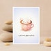 I Will Miss You A Latte Card Going Away Gift Coworker Friend Military ...
