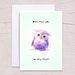 Farewell Card Owl Miss You Going Away Gift Coworker Friend Military ...