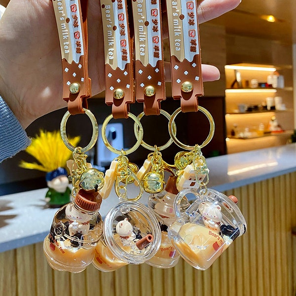 Liquid Keychain - Etsy