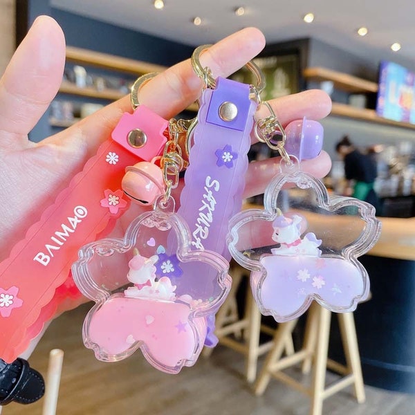 Liquid Keychain - Etsy