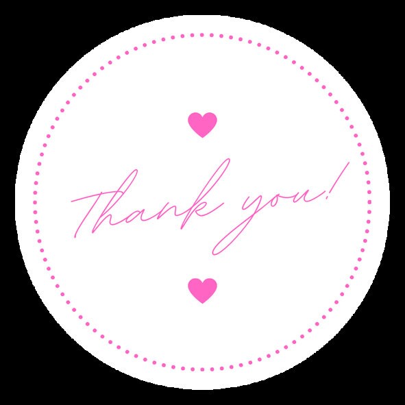Printable Round 2x2 Thank You Sticker Labels Stickers. Not - Etsy