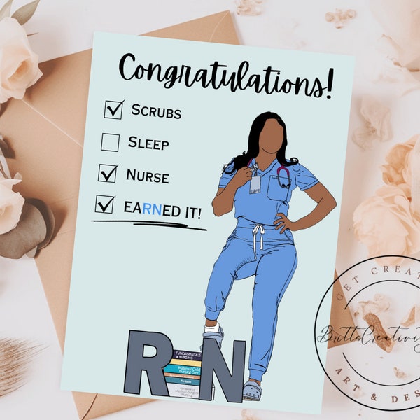Nurse Graduation Card - Etsy