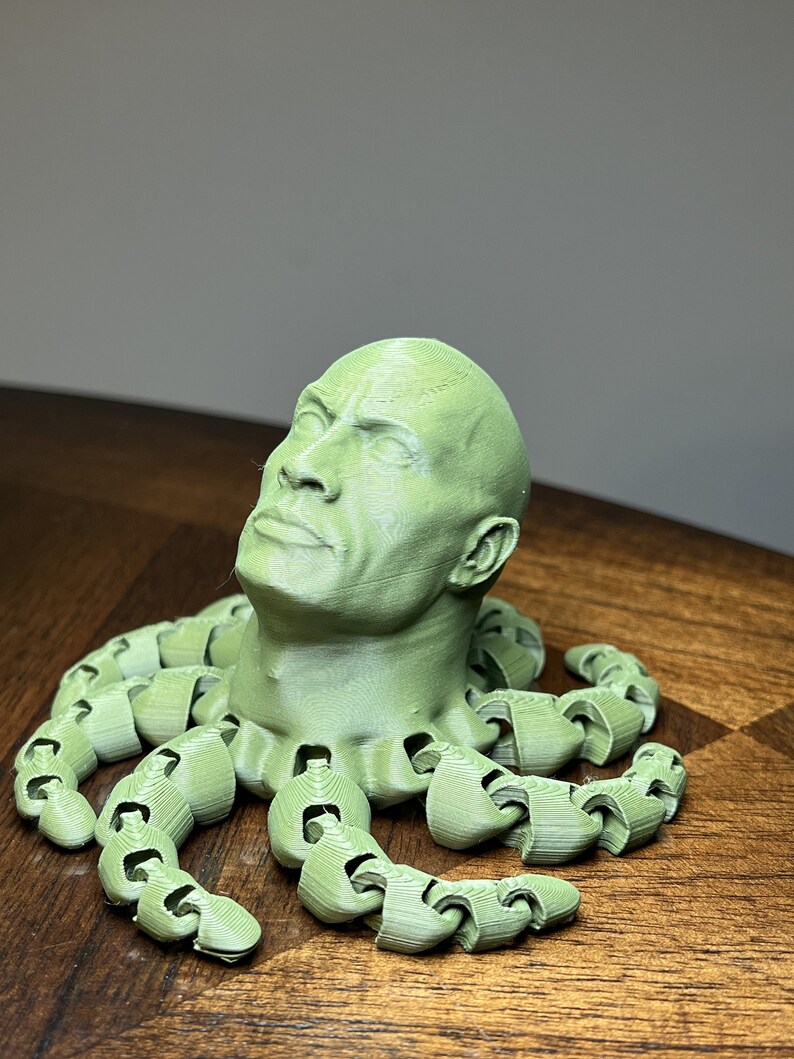 3D Printed FUNNY and COOL the Rock 3D Articulated Figures. - Etsy