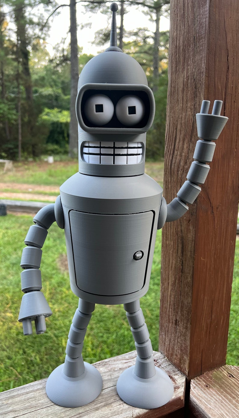 Articulated Bender From Futurama-3d Printed Bender Collectible (almost ...