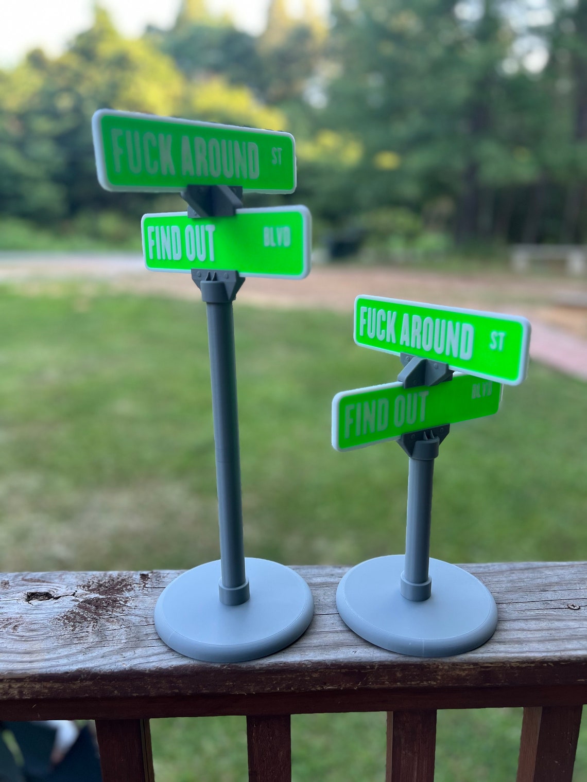 F*** Around and Find Out Street Sign, 3D Printed Version - Etsy