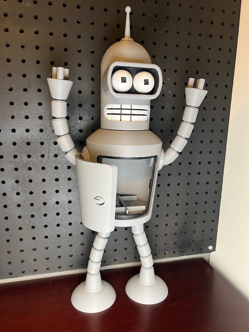 Articulated Bender From Futurama-3d Printed Bender Collectible (almost ...