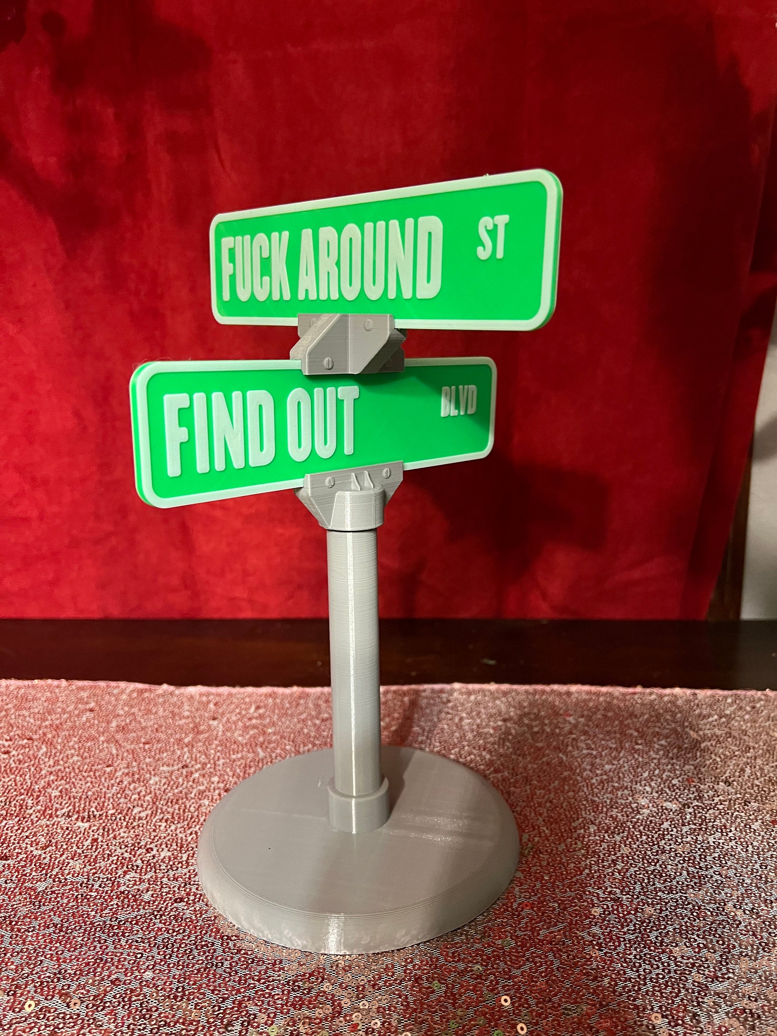 F*** Around and Find Out Street Sign, 3D Printed Version - Etsy