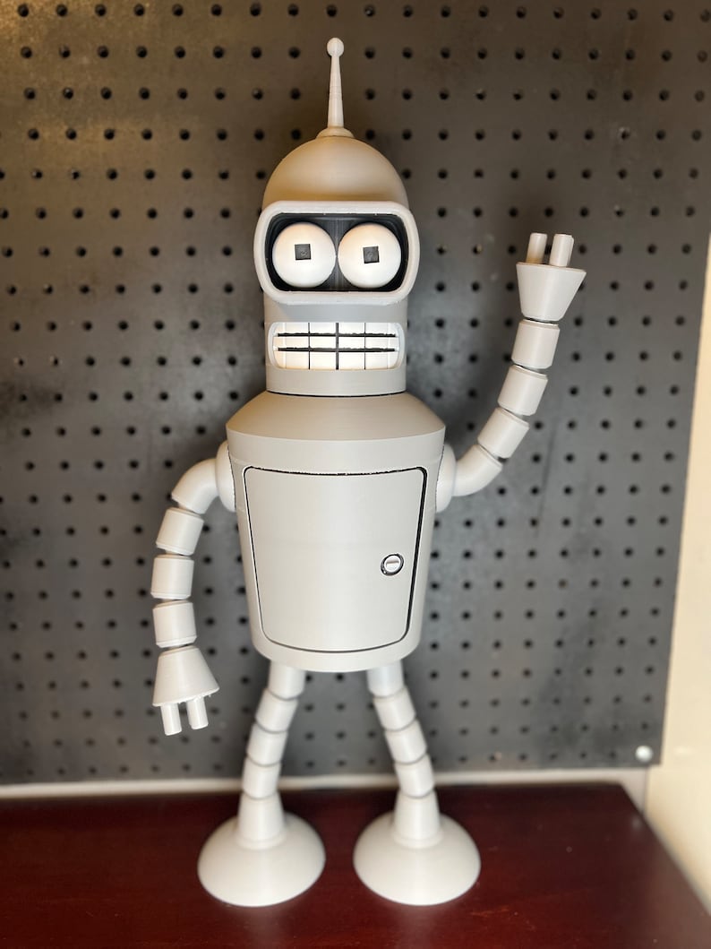 Articulated Bender From Futurama-3d Printed Bender Collectible (almost ...