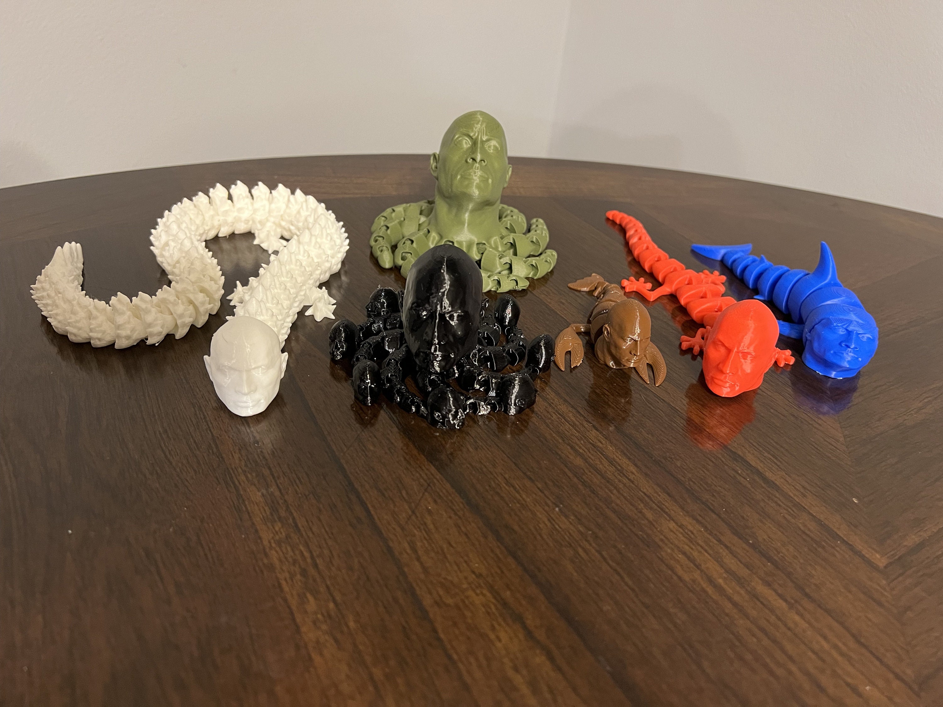 3D Printed FUNNY and COOL the Rock 3D Articulated Figures. - Etsy